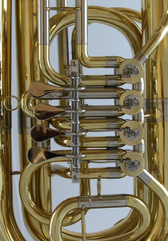 American Heritage 4 Valve Rotary BB Tuba - Gold Laquer - Schiller ...