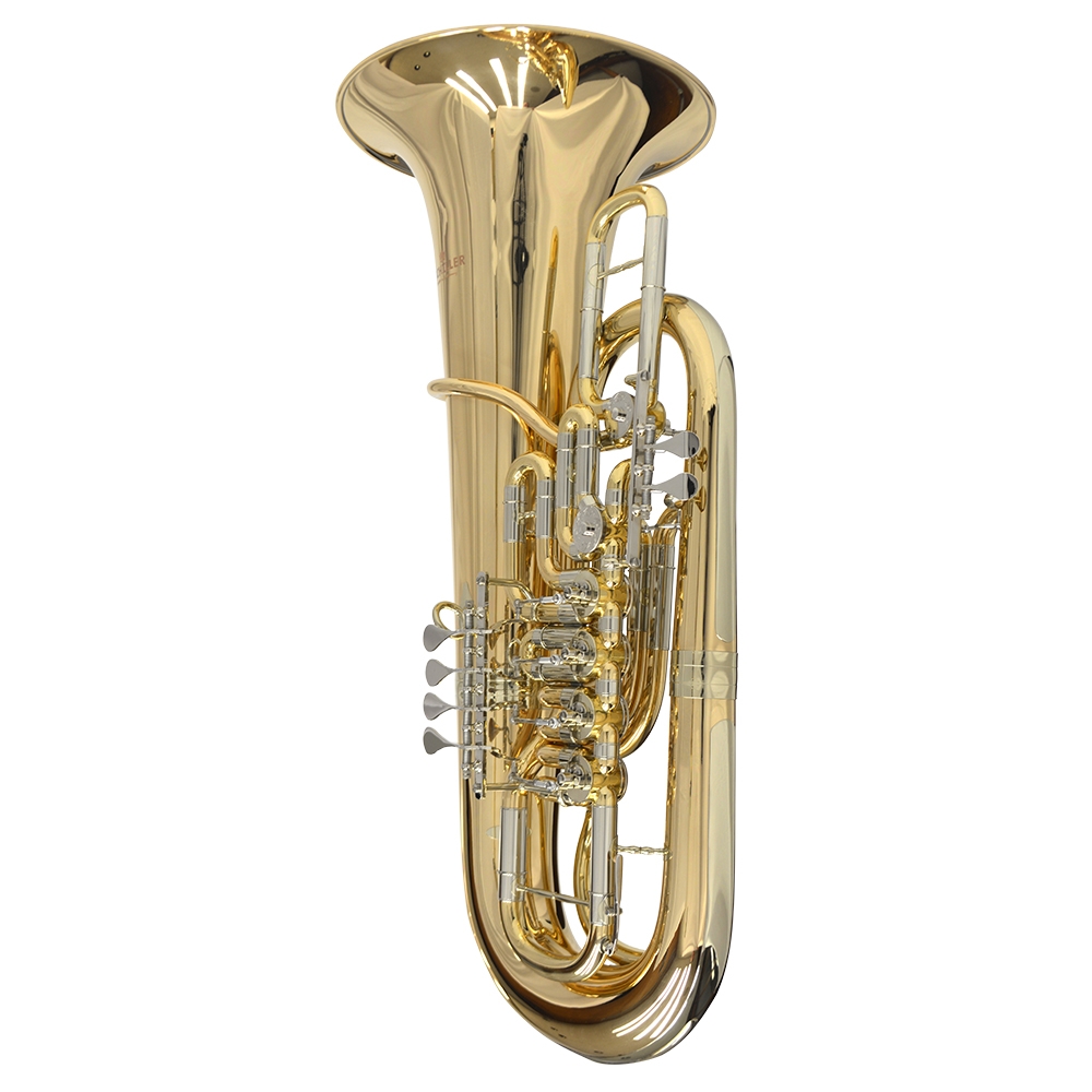 Elite Frankfurt Rotary 6-Valve Tuba - Key of F - Schiller Instruments ...