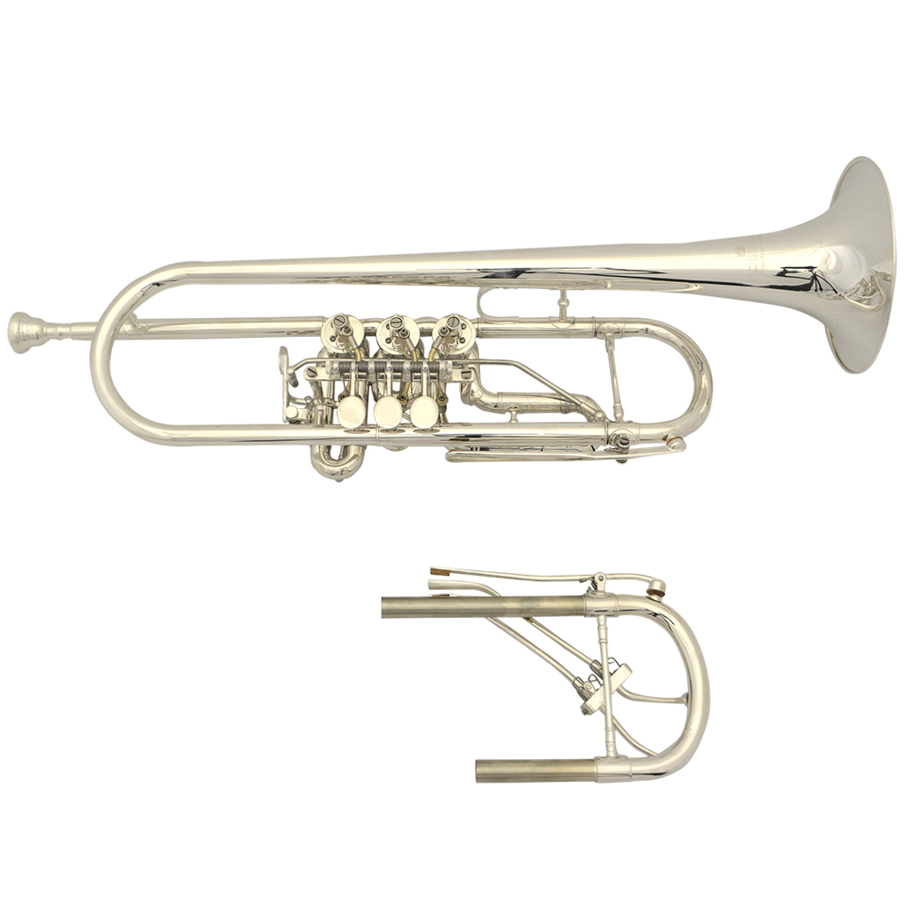 Elite Frankfurt Rotary Trumpet - Nickel - Schiller Instruments - Band ...
