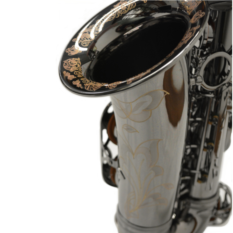 Elite V Black Nickel Brass Big Bell Alto Saxophone - Schiller ...