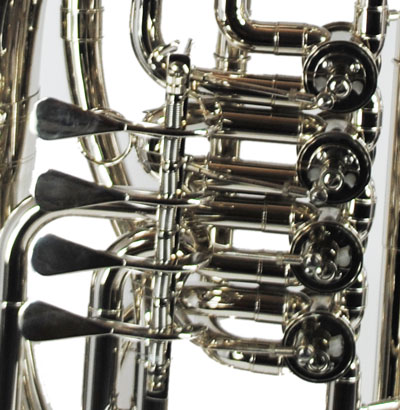 Elite Rotary 4 Valve Euphonium - Silver - Schiller Instruments - Band ...