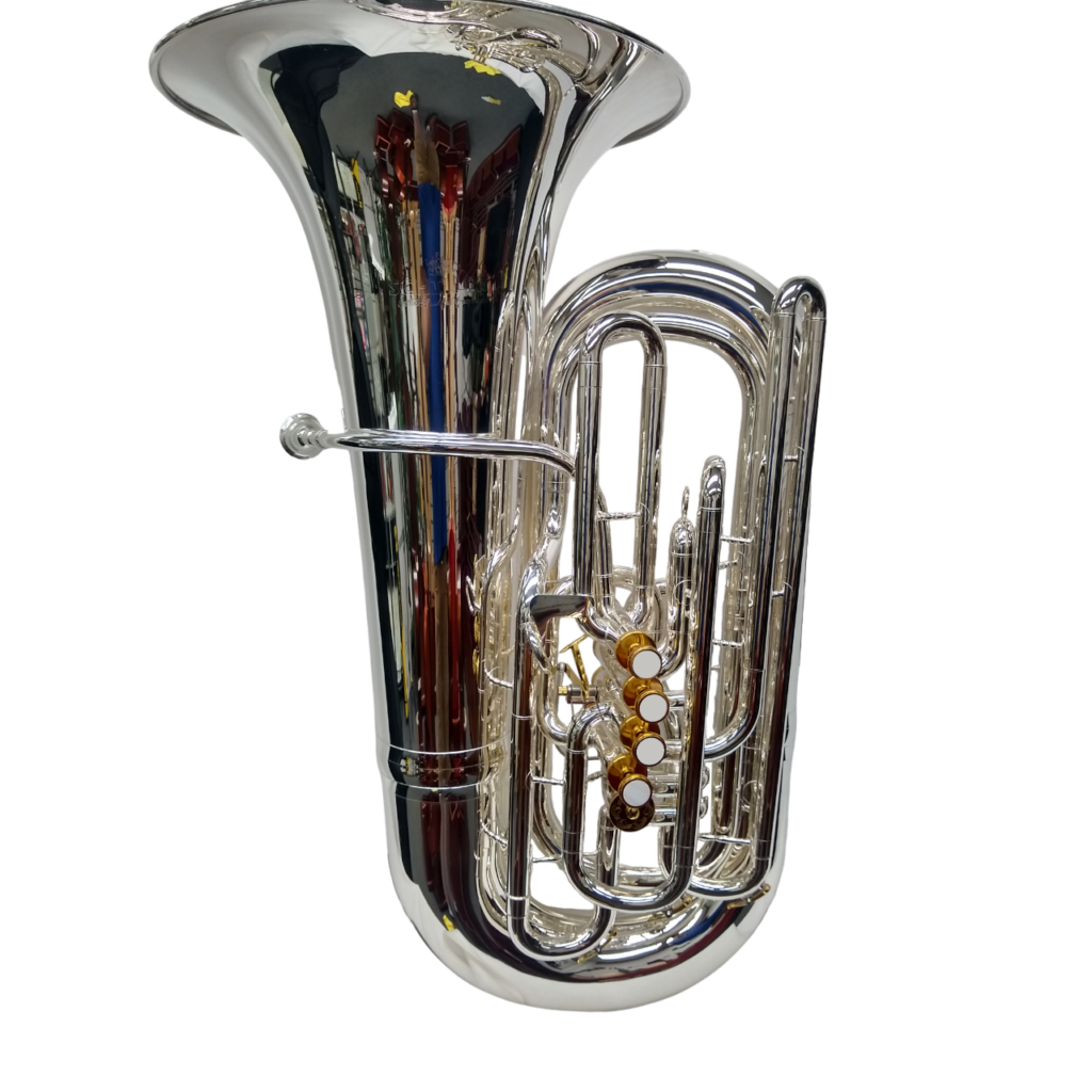 Studio Elite CC Compensating 5 Valve Tuba Silver Plated - Schiller ...