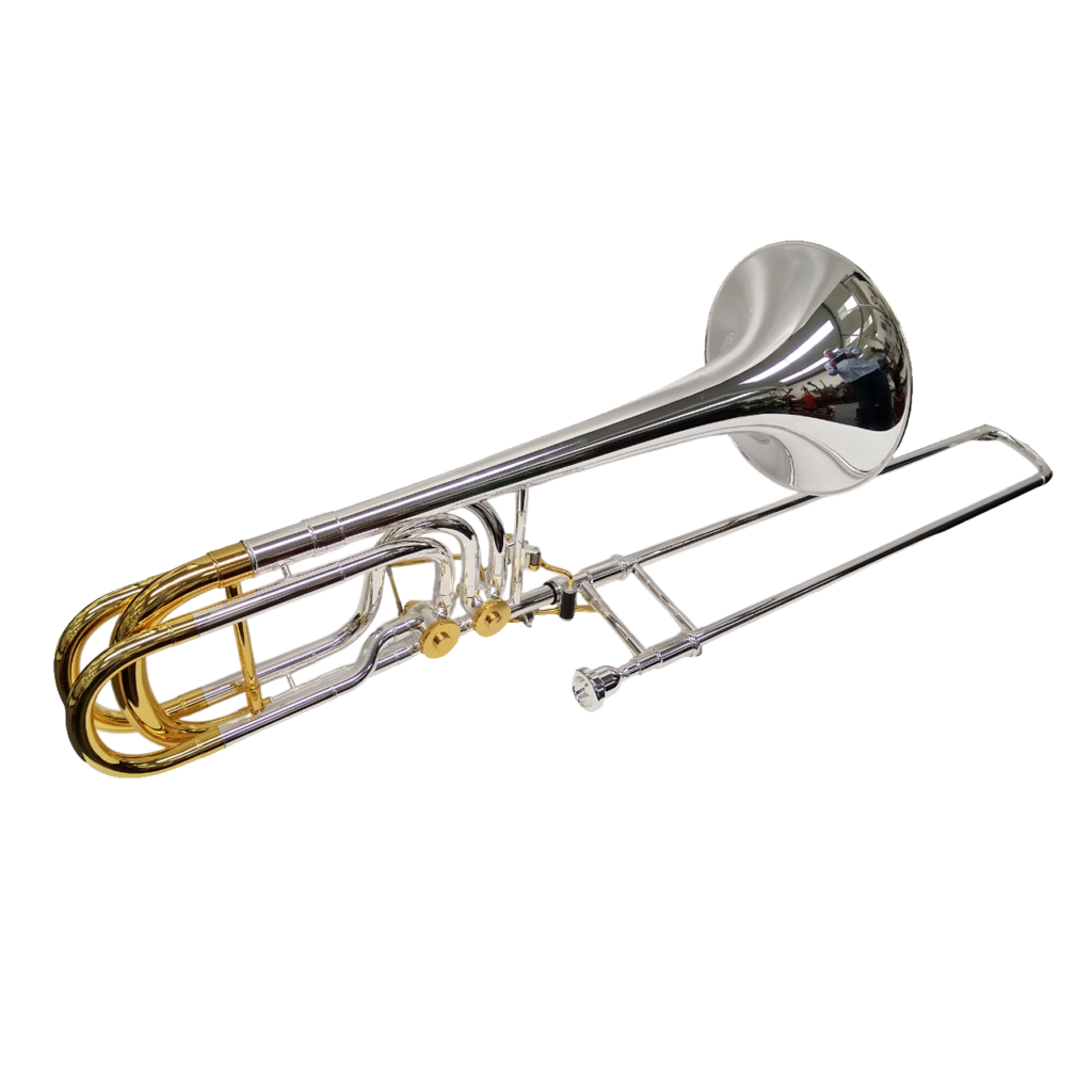 Studio Elite Double Trigger Bass Trombone - Silver/Gold - Schiller ...