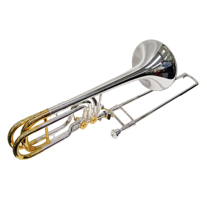 Studio Elite Double Trigger Bass Trombone - Silver/Gold - Schiller ...