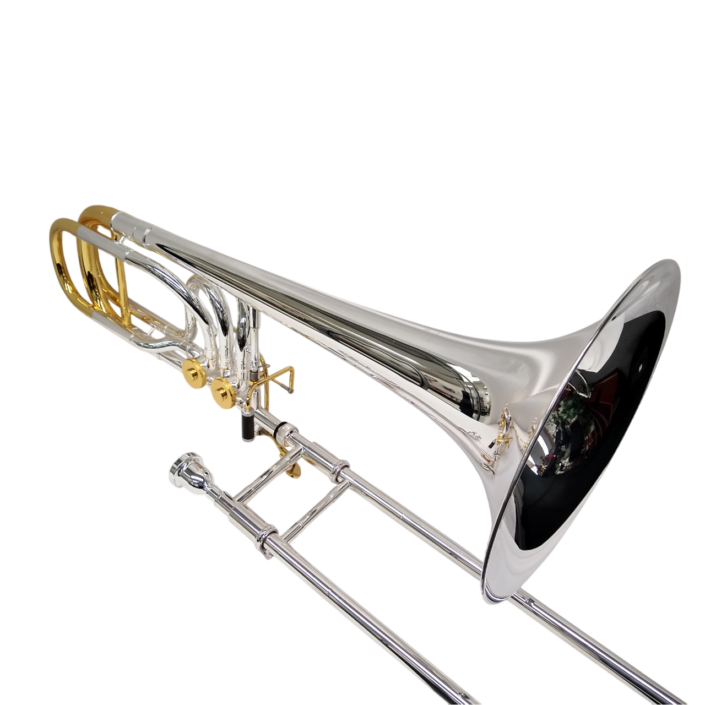 Studio Elite Double Trigger Bass Trombone - Silver/Gold - Schiller ...