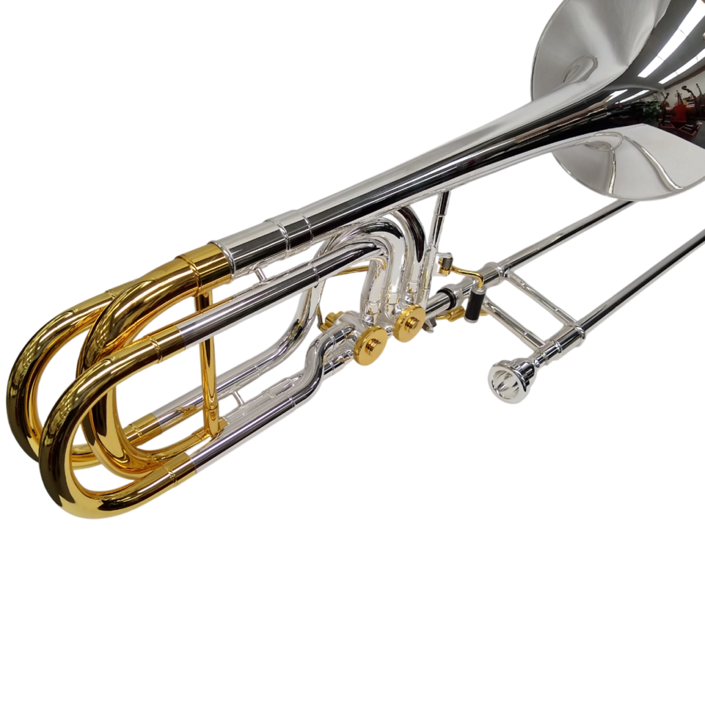 Studio Elite Double Trigger Bass Trombone - Silver/Gold - Schiller ...