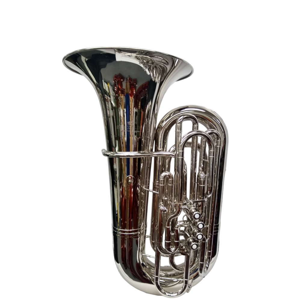 American Heritage BBb 5 Valve Piston Compensating Tuba – Silver/Gold ...