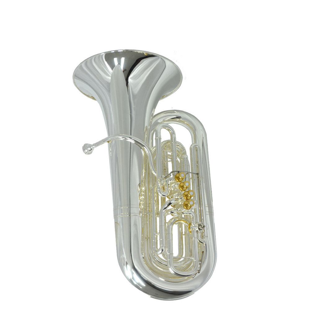 American Heritage BBb 5 Valve Piston Compensating Tuba – Silver/Gold ...