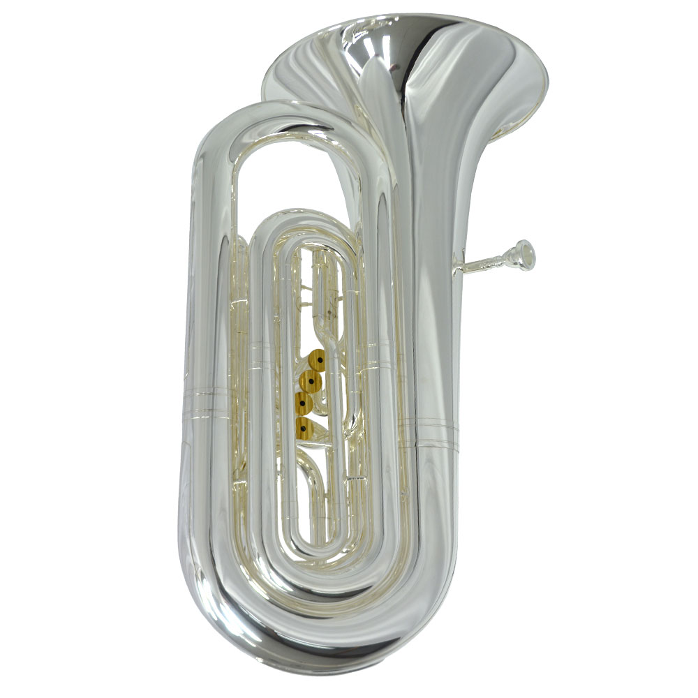 American Heritage BBb 5 Valve Piston Compensating Tuba – Silver/Gold ...